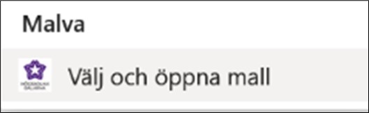 Mallar för studenter - Högskolan Dalarna